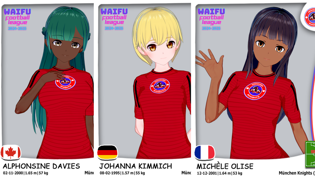 Waifu Football League - Card Collection - München Knights