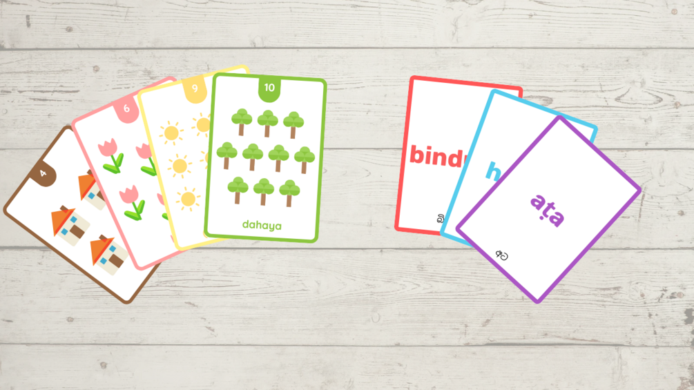 Printable Sinhala Numbers Flashcards
