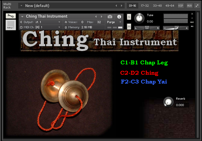 Ching Thailand Instrument for Kontakt