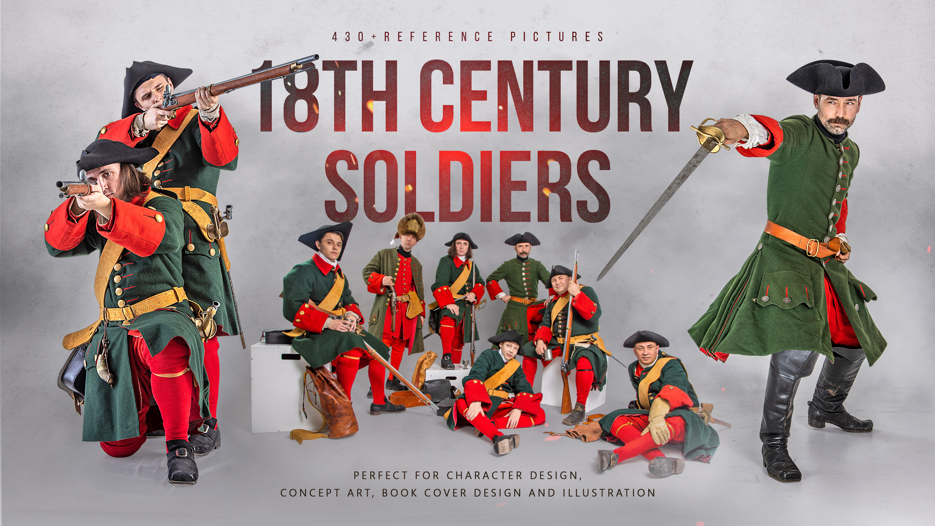 430+ 18th Century Soldiers Reference Pack IS OUT! - Grafit Studio
