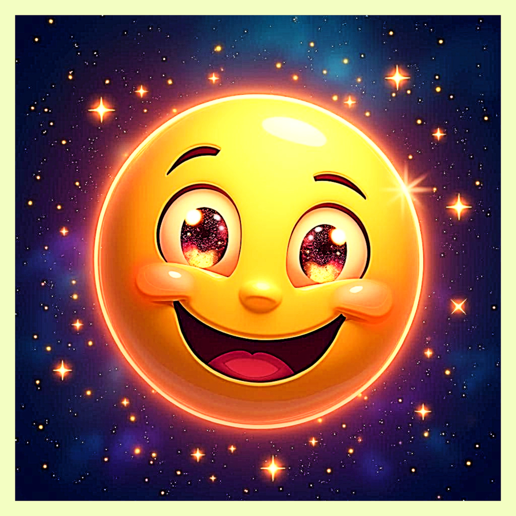 Happy Cosmic Eyes Emoji