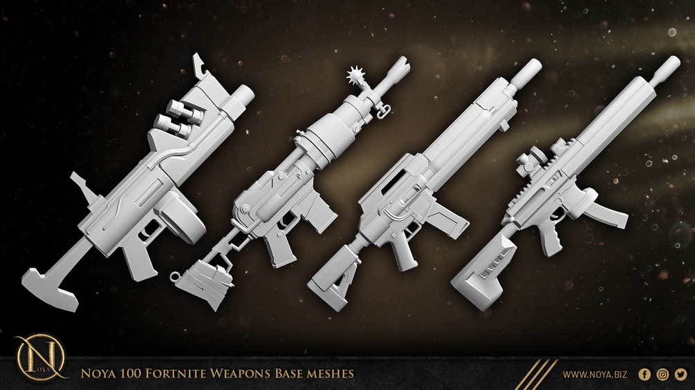 Noya 100 Weapons Base meshes