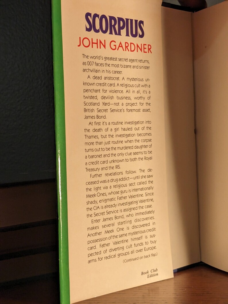 JAMES BOND in SCORPIUS by John Garden , Agent 007, action by romantic ...