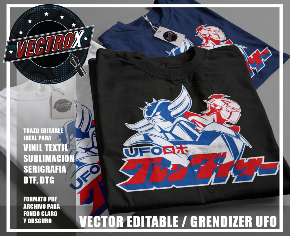 Vector Editable - Grendizer Ufo