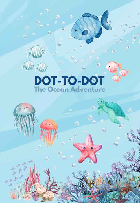 Dot-to-Dot Sea Creatures – Printable Activity Book for Kids