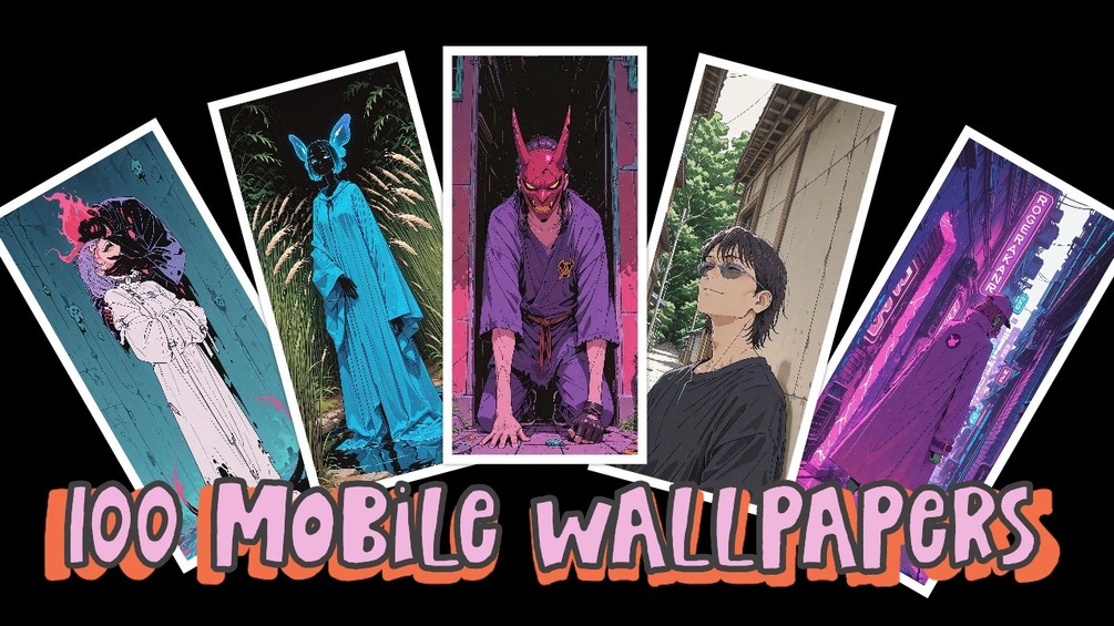 Diverse Anime Wallpaper Pack: 100 Stunning Full HD Mobile Backgrounds ...