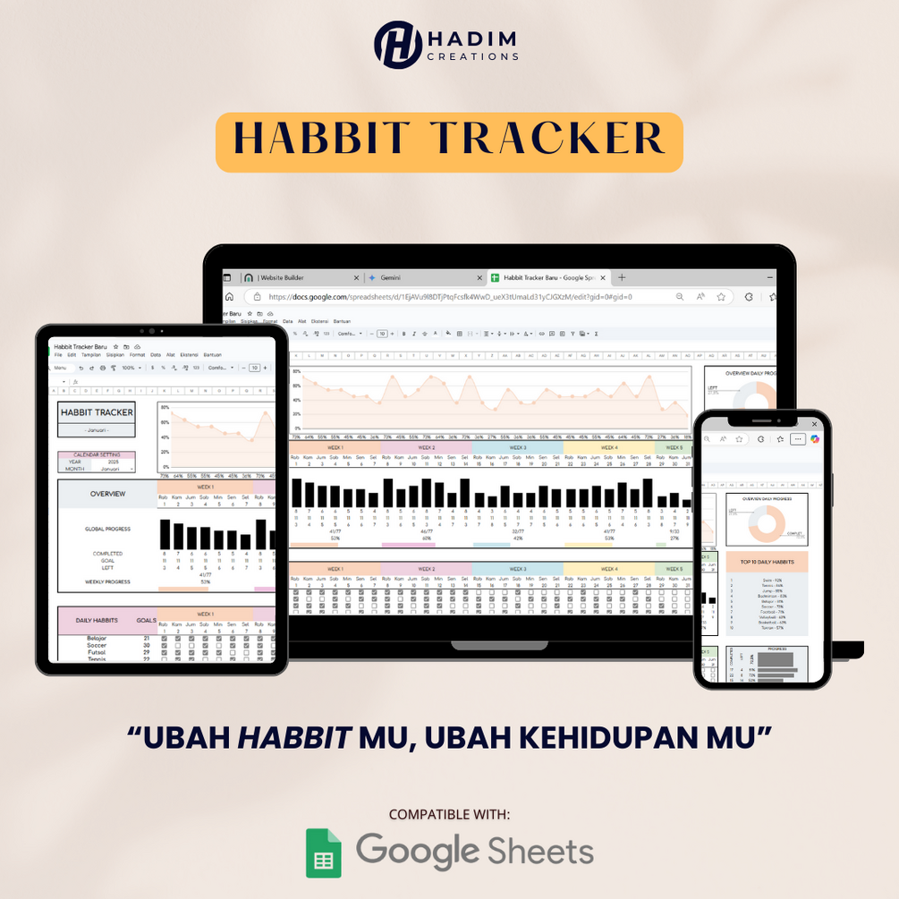 Habbit Tracker Pro (Google Sheet)