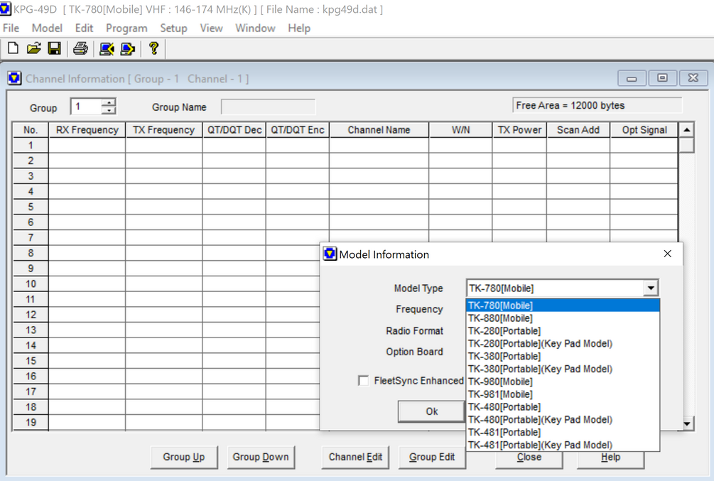 KENWOOD KPG-49D v4.21 RADIO PROGRAMMING SOFTWARE TK-280/380/480/481/780/880/980