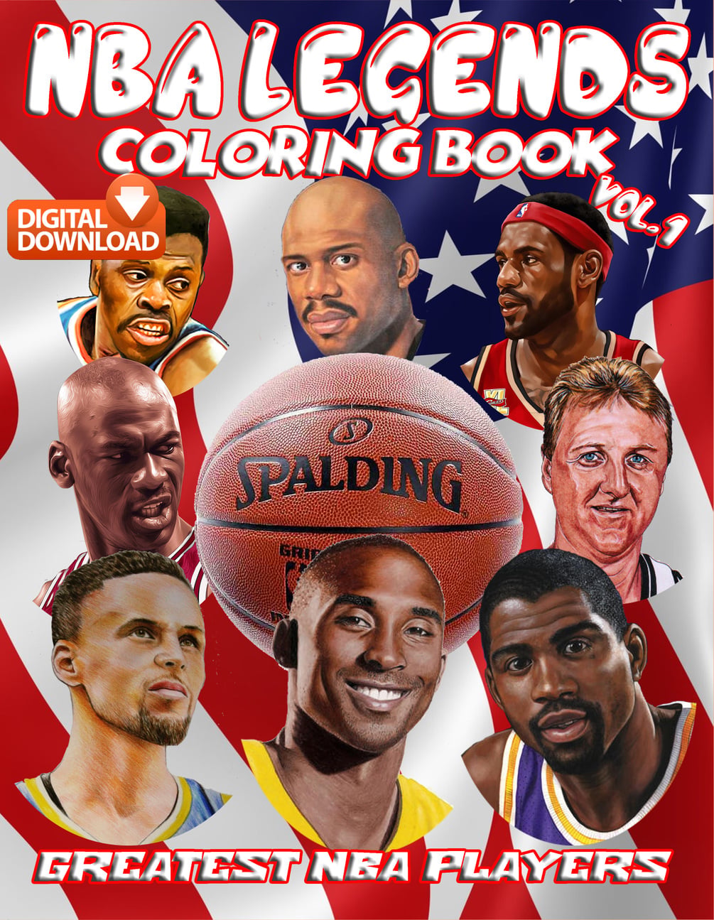NBA Legends Coloring Book Vol. 1