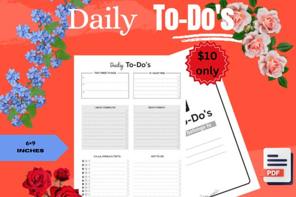 Kdp Interior Daily to Do List Planner
