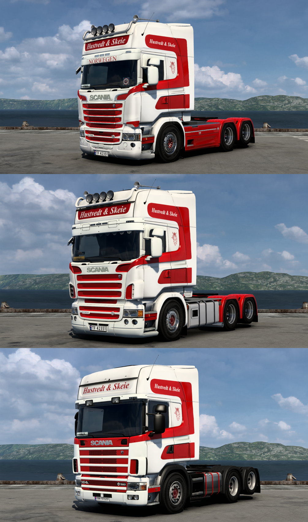 Scania RJL 5s, 6s, 4s Hustvedt & Skeie Skin Pack