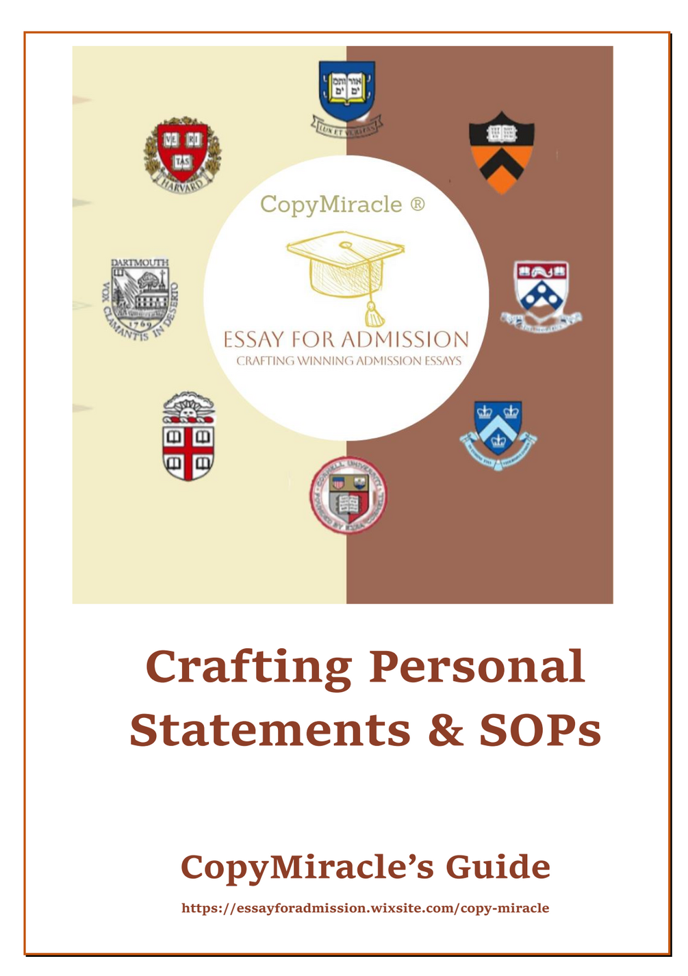 CopyMiracle's Guide to Crafting Personal Statement & SOPs