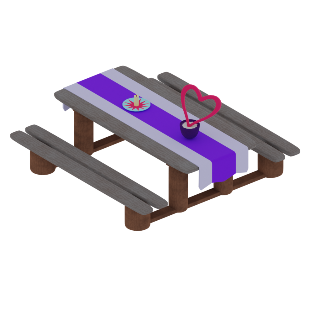 "Rustically Garden Set" Romantic Table