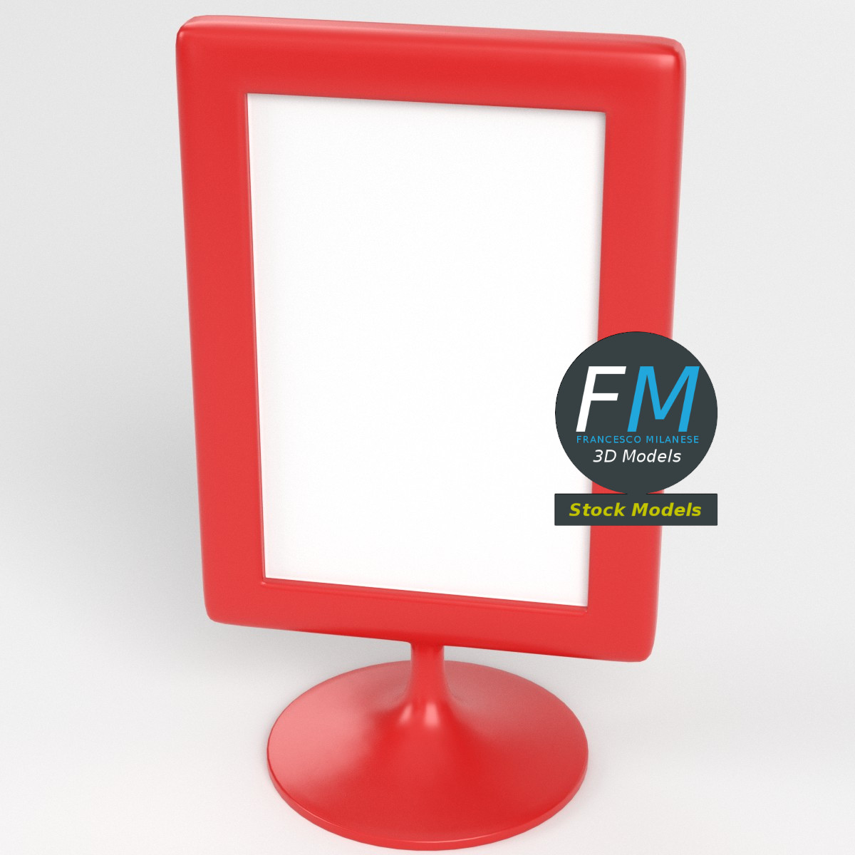 3D MODEL - Tabletop sign holder 1