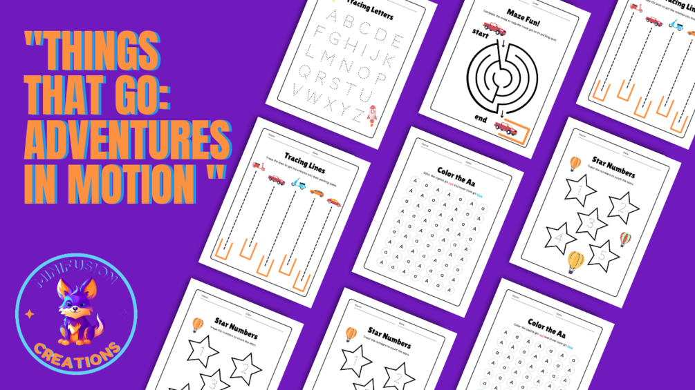 "Things That Go: Adventures in Motion" Activity Book