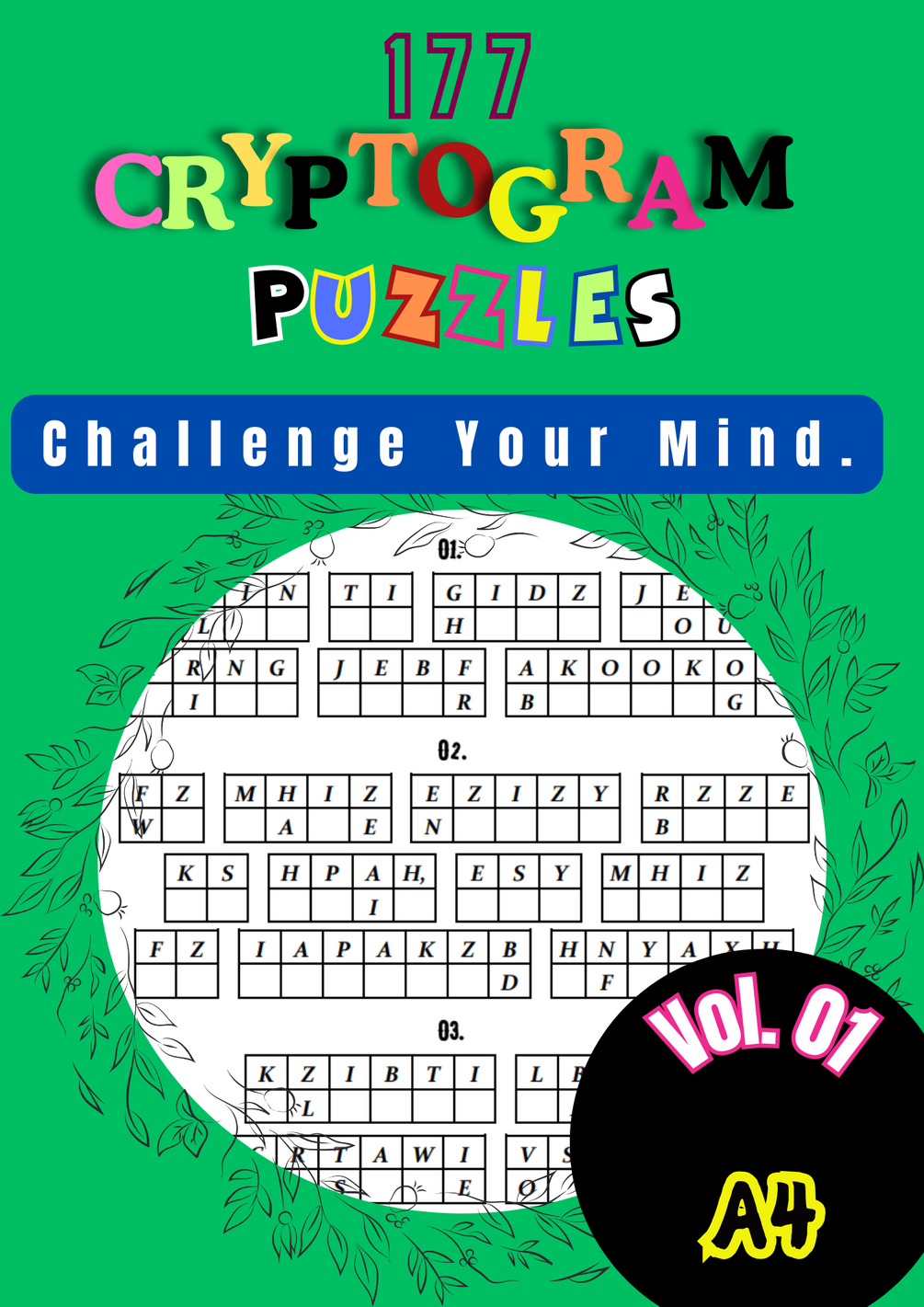 177 Cryptogram Puzzles: Challenge Your Mind.