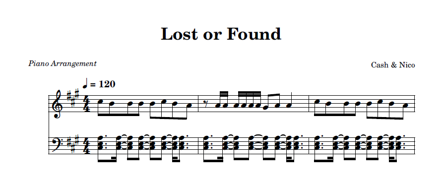 Cash & Nico - Lost or Found