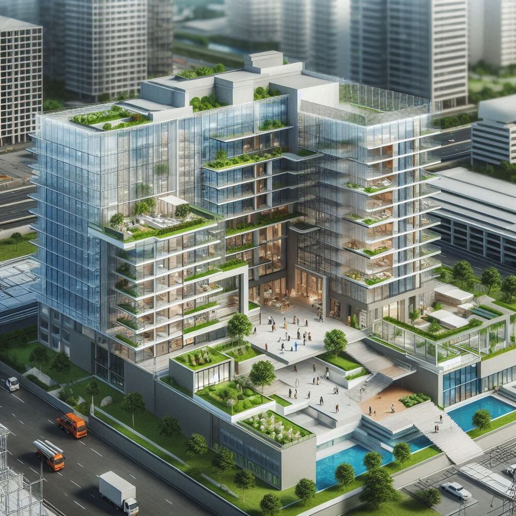 🏗️ Futuristic Vision: Abstract Expression of Future Building Design 🏙️