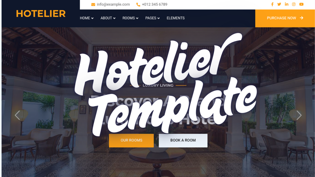 Hotelier – Hotel HTML Template [Clone]