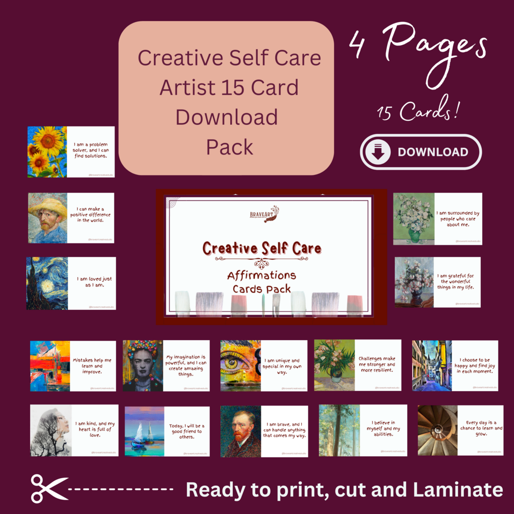 Creative Self Care - 16 Cards Artist Empowerment Cards