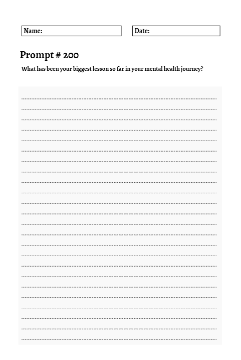 200 MENTALHEALTH JOURNAL PROMPTS