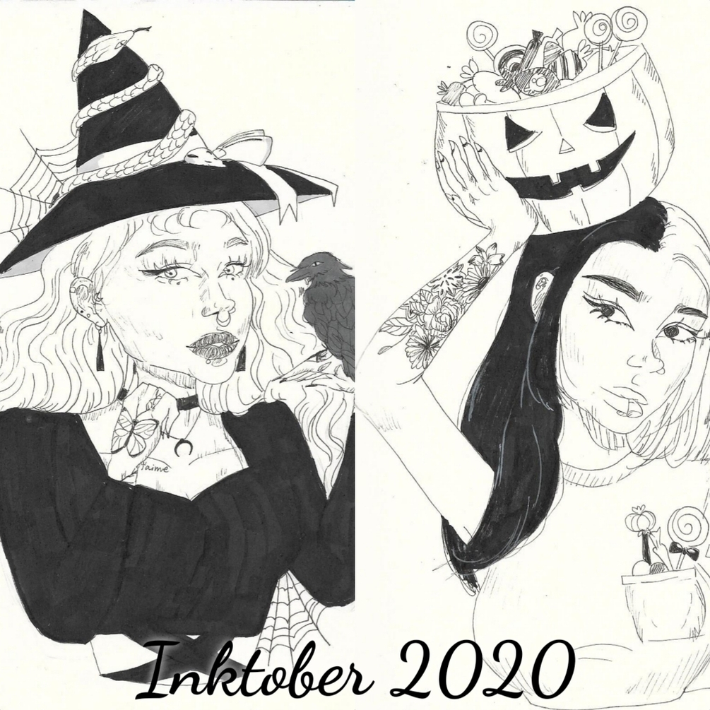 Inktober 2020 drawings