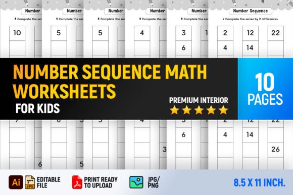 Number Sequence Math Worksheets