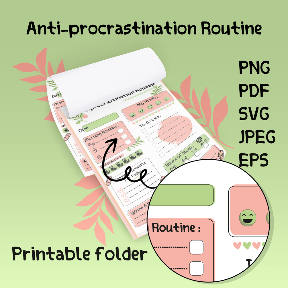 Printable Daily Routine and Goal Planner