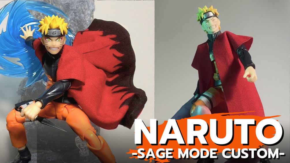 Custom Sage Mode Naruto Cloak for S.H.Figuarts
