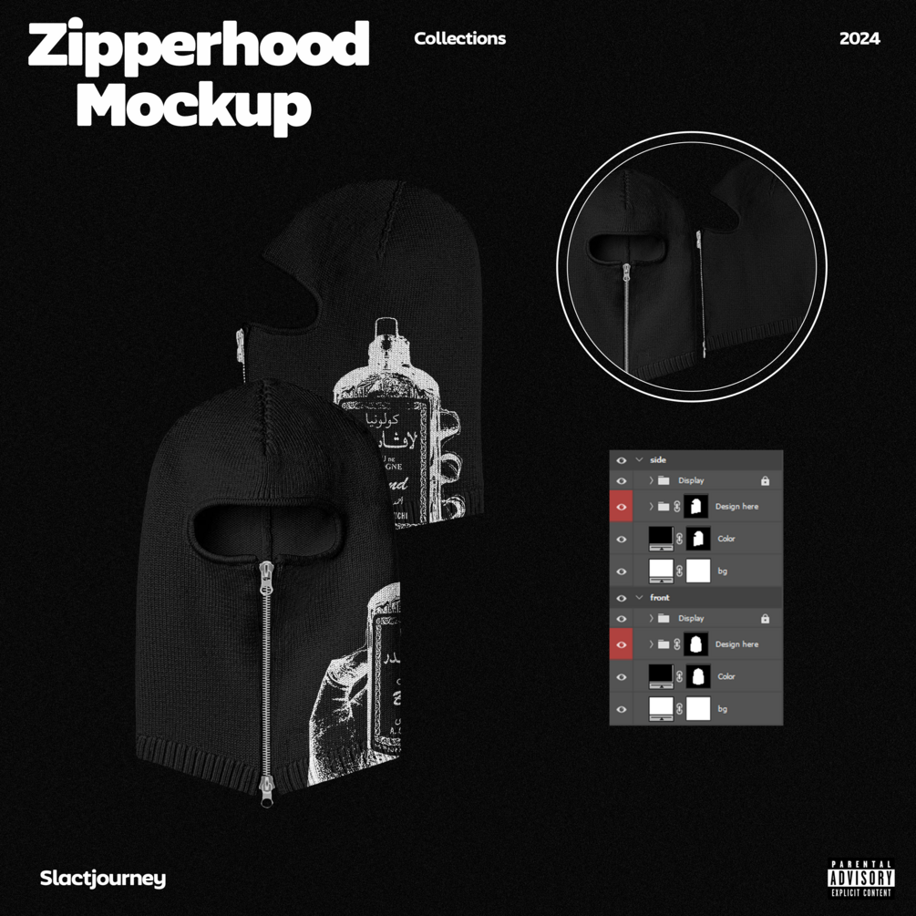 Mockup Zipper Hood