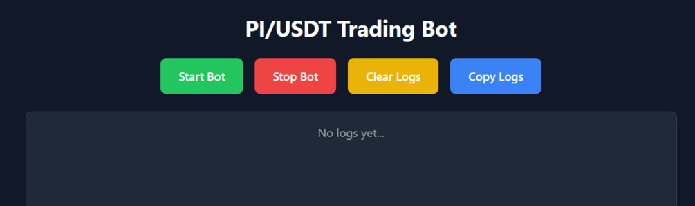 Crypto Trading Bot - PI/USDT