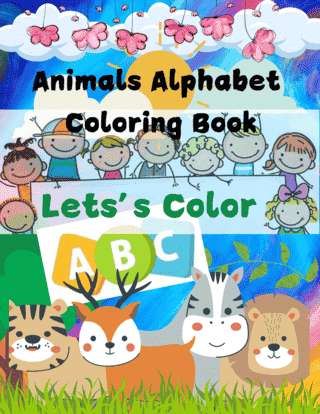 Animals Coloring Book (Alphabetical and Tracing)