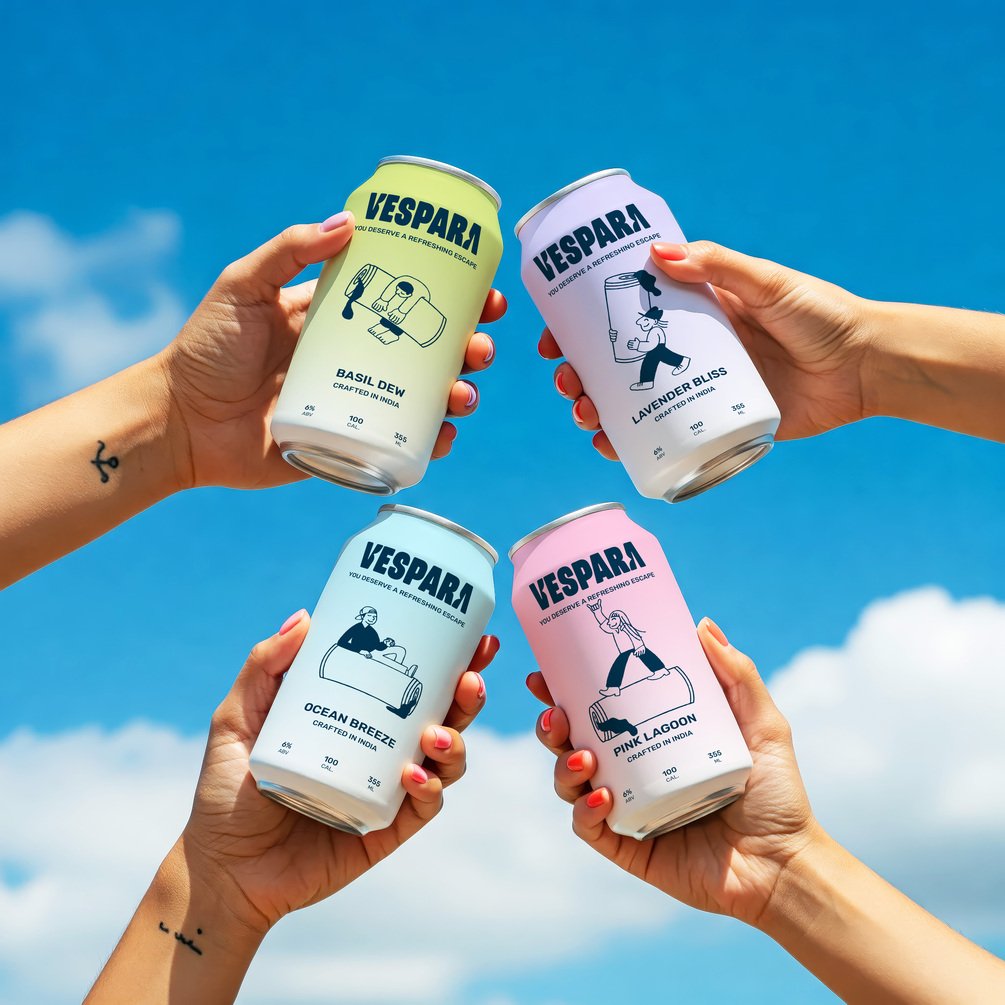 Cloudy Soda Cans Mockup