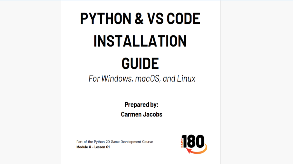 Python and VS Code Installation