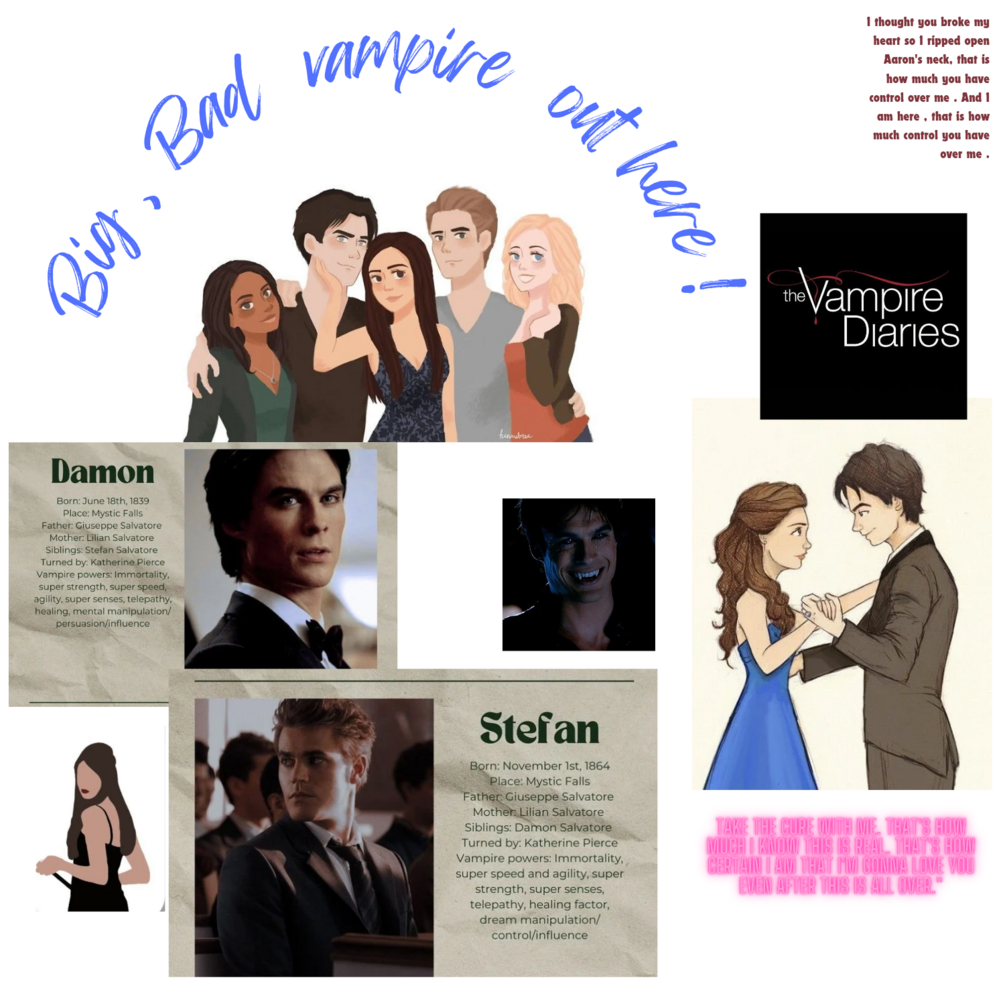 Digital stickers of the vampire diaries TVD