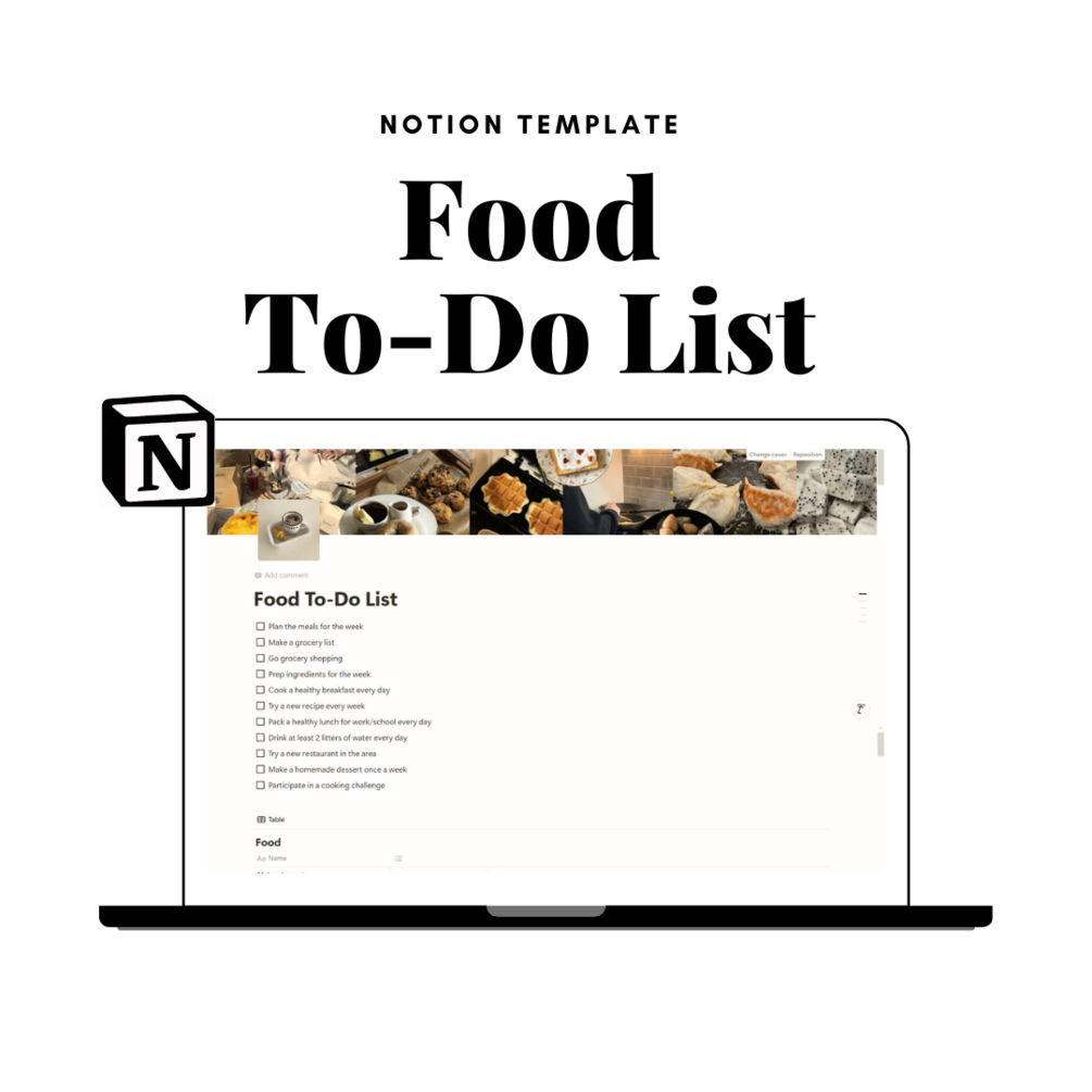 Notion Template Food To-Do List