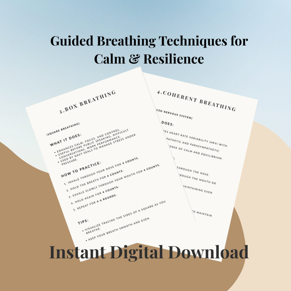 Breath Into Calm – A Mindful Breathing Toolkit for Anxiety & Stress Relief