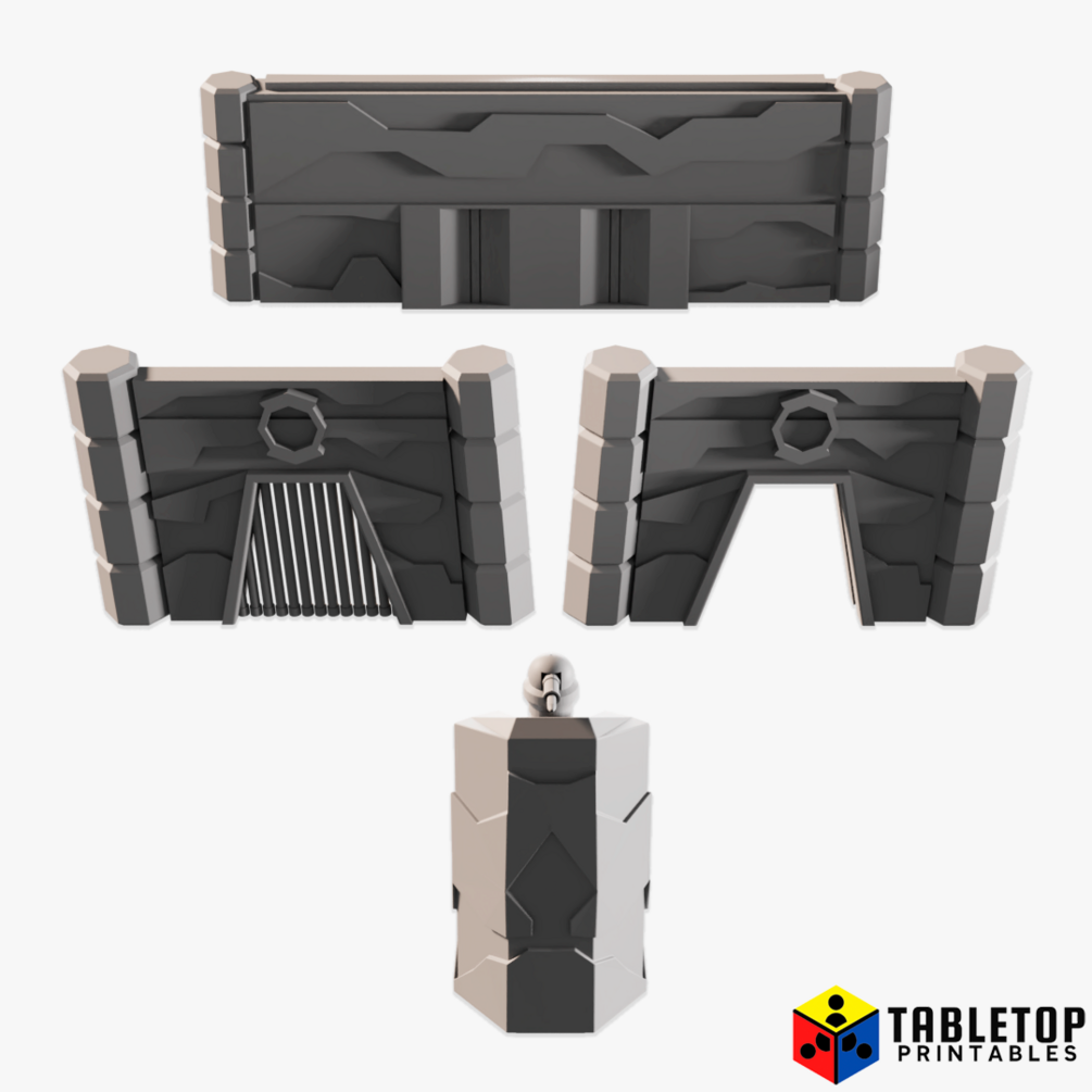 Sci-Fi Wall 1 - Digital STL Files