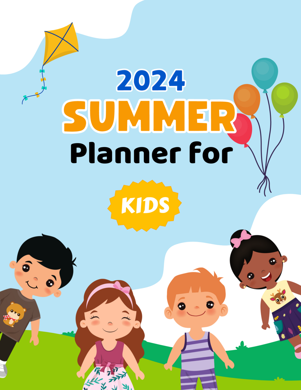 Free 29-Page 2024 Summer Planner for Kids