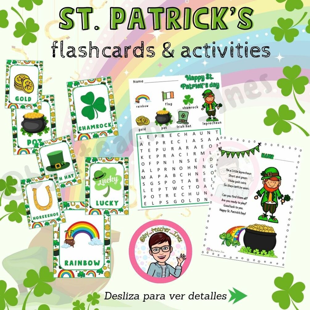 St. Patrick's flashcards & activities