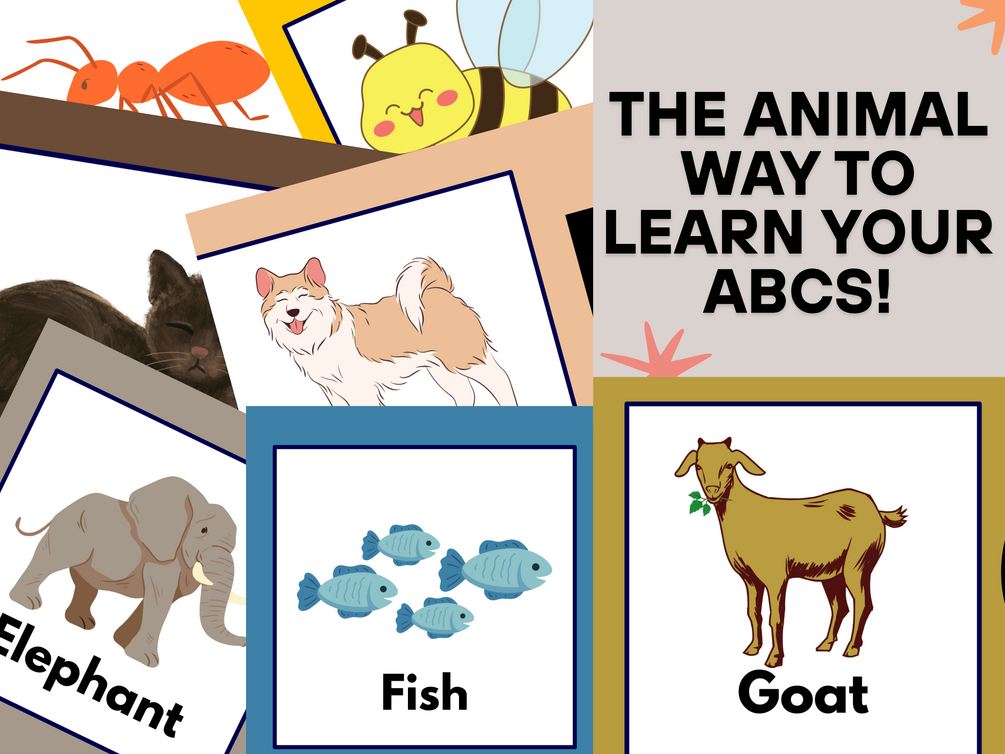 Animal Alphabet Friends Flashcards!