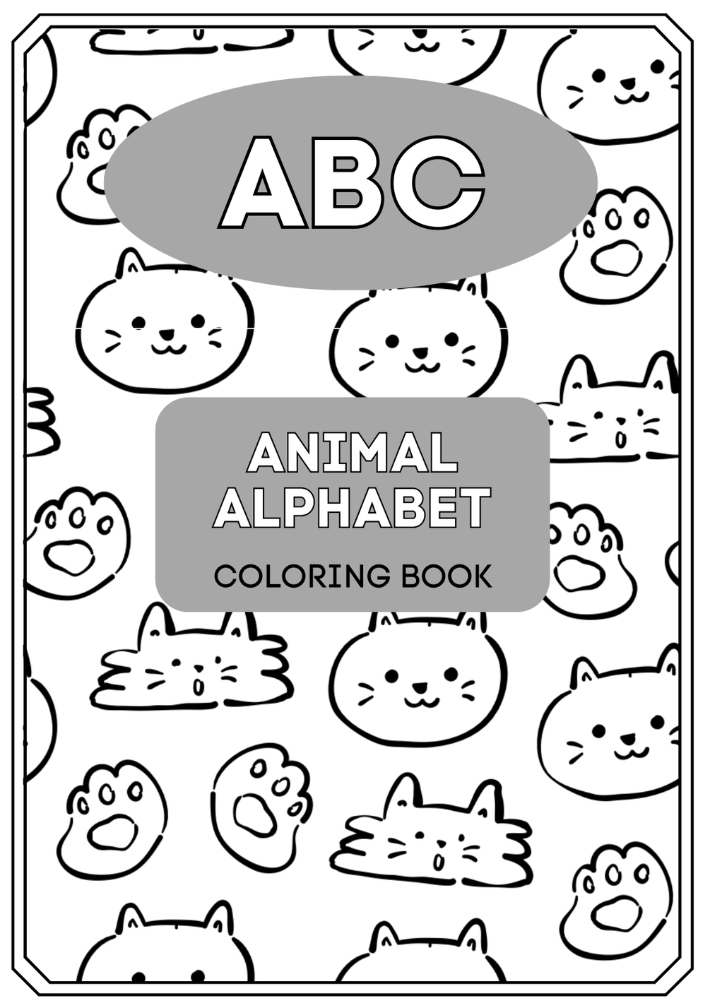 Color & Learn: Animal Alphabet for Kids ( printable )