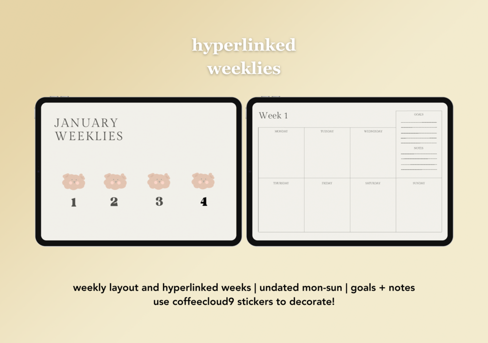 Muji Inspired Digital Planner