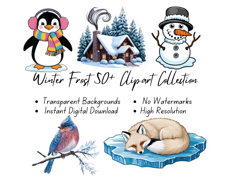 Winter Frost 50+ Clipart Collection | High-Resolution Digital ...