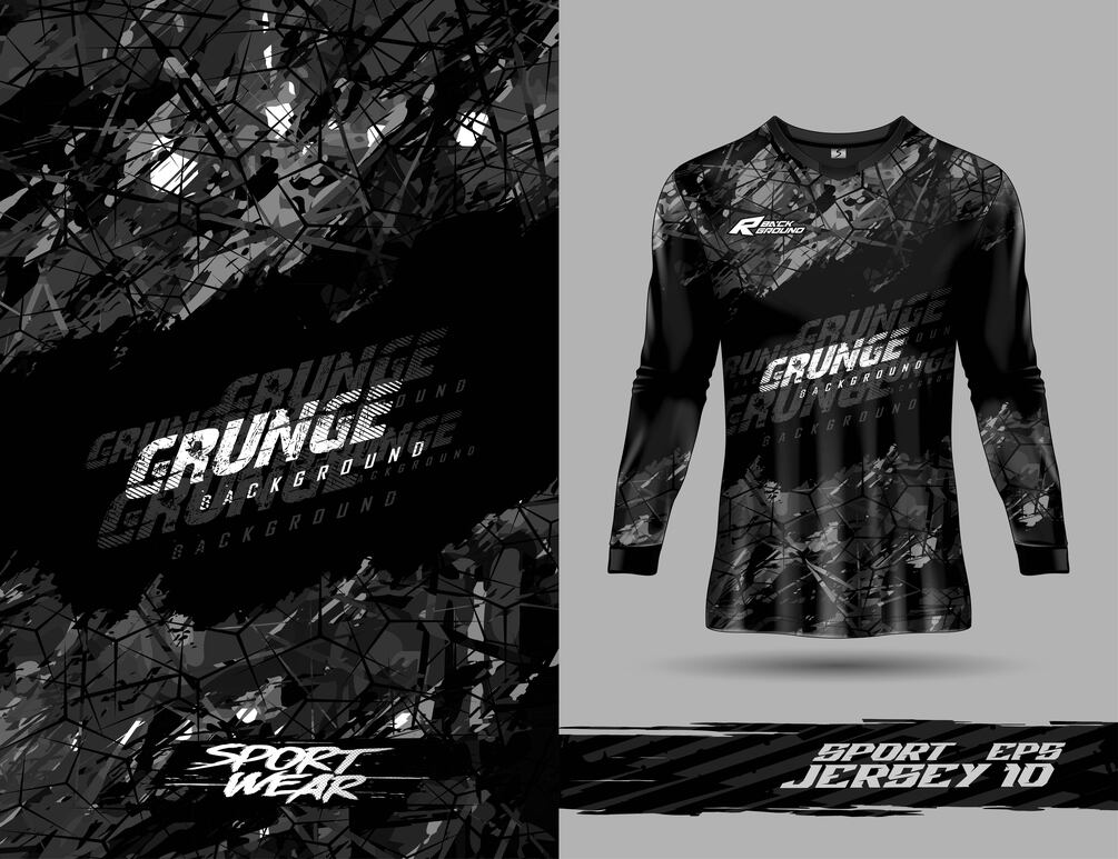 JERSEY PATTERN, DESIGN FOR E SPORT, RACING, SOCCER, GAMING, MOTOCROSS ...