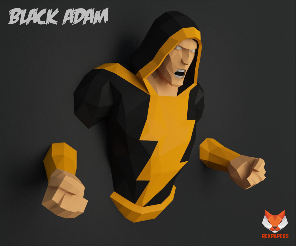 BLACK ADAM PAPERCRAFT