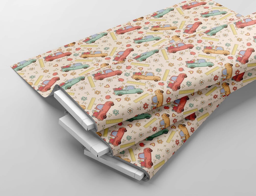 Retro back to school seamless repeat pattern, hand drawn, teacher ...