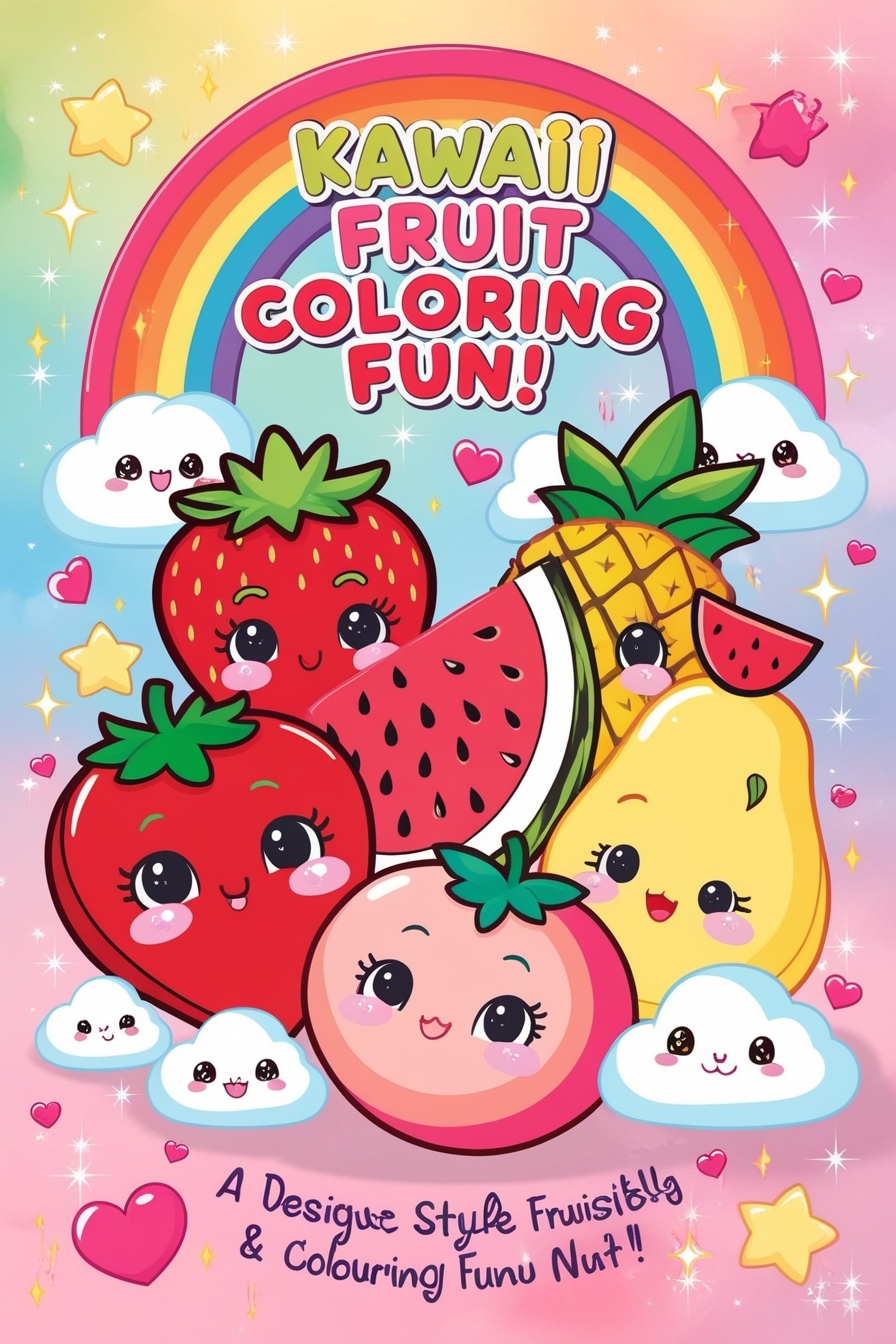 50 Unique Kawaii and Cute Coloring Pages