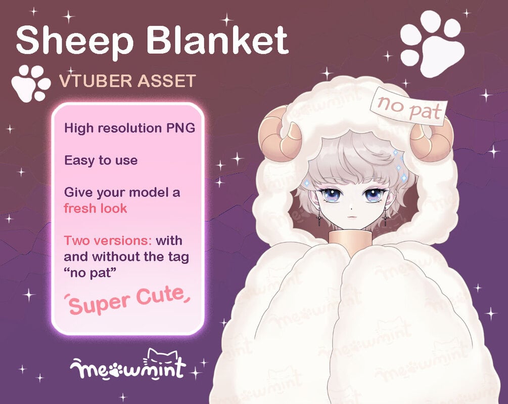 Sheep Blanket - Vtuber Asset